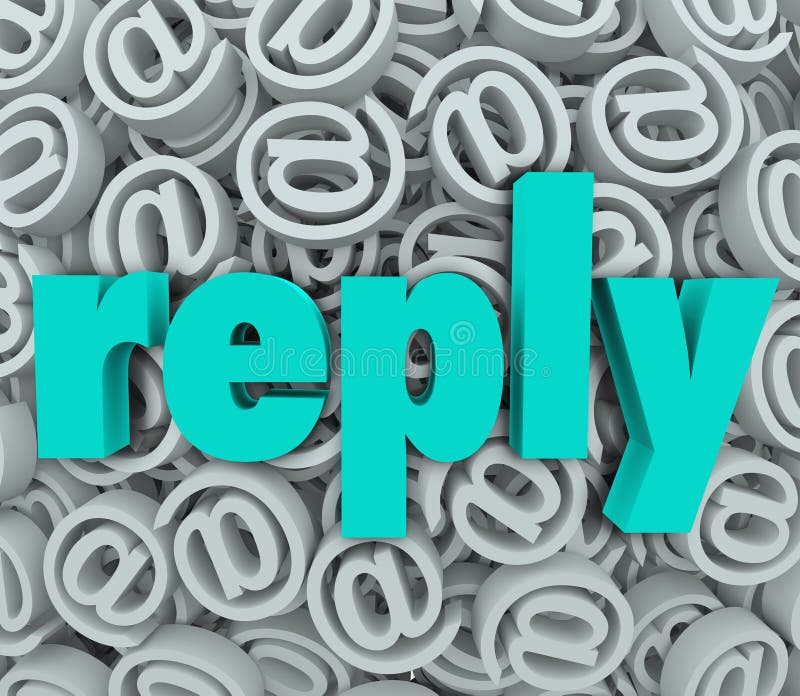 Reply Response Email Deliver Send Answer Message Stock Illustration ...