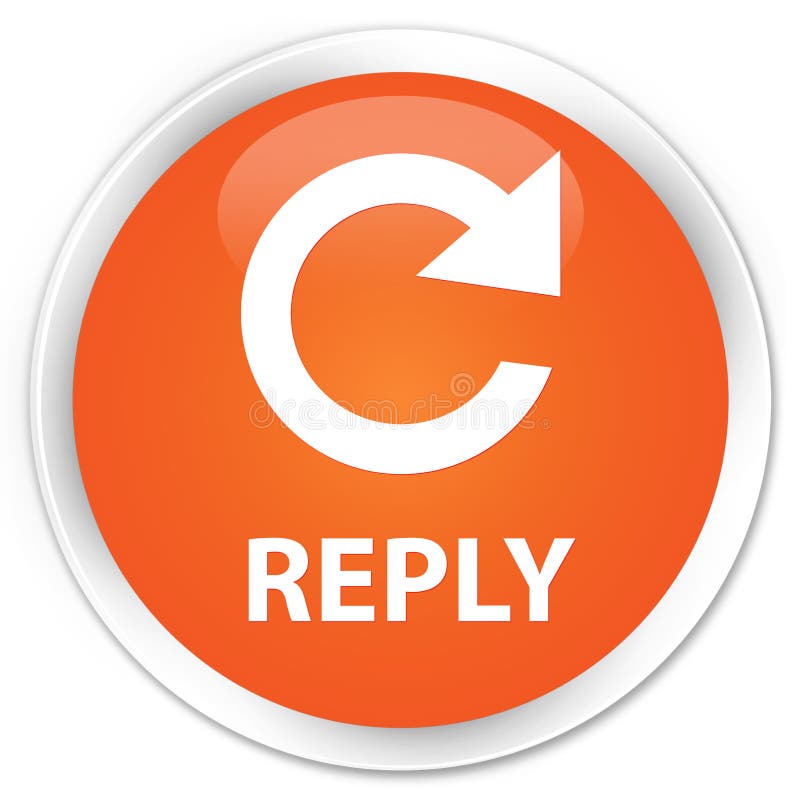 Reply (rotate Arrow Icon) Premium Orange Round Button Stock ... Reply (rotate Arrow Icon) Premium Orange Round Button Stock ...