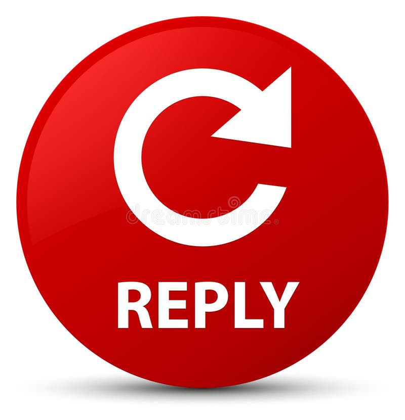 Reply (rotate Arrow Icon) Red Round Button Stock Illustration ... Reply (rotate Arrow Icon) Red Round Button Stock Illustration ...