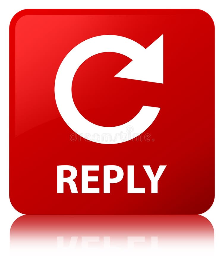 Reply (rotate Arrow Icon) Red Square Button Stock Illustration ... Reply (rotate Arrow Icon) Red Square Button Stock Illustration ...