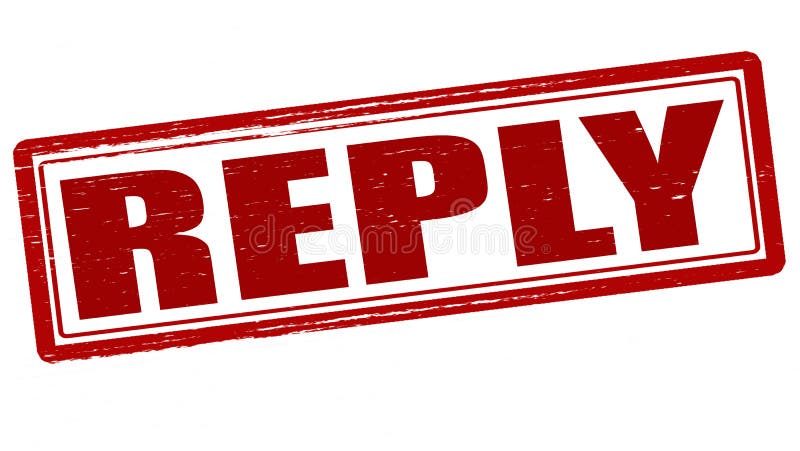 Reply stock illustration. Illustration of counterpart - 109933829