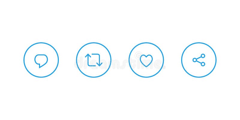 Add Tweet Button Icon Vector of Social Media Element Stock Vector ...