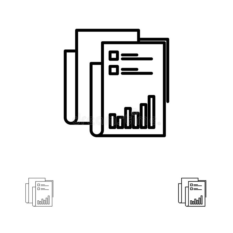 Report, Analytics, Audit, Business, Data, Marketing, Paper Bold and ...