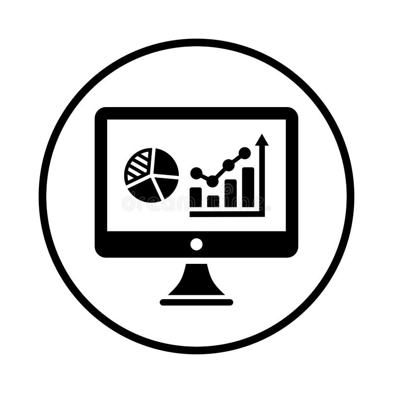 Report, Analytics, Reports Icon. Black Vector Sketch. Stock Vector ...