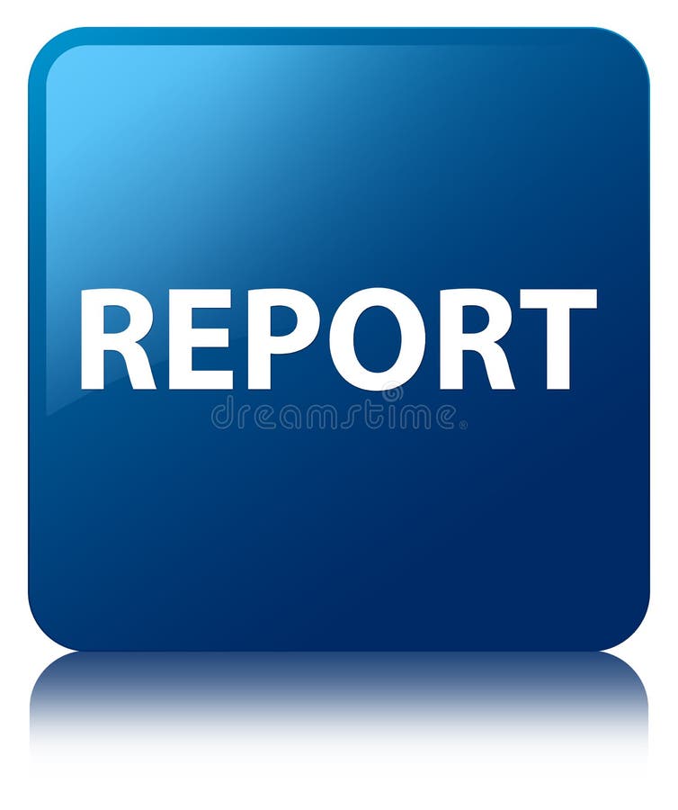Report blue square button stock illustration. Illustration of graph ...