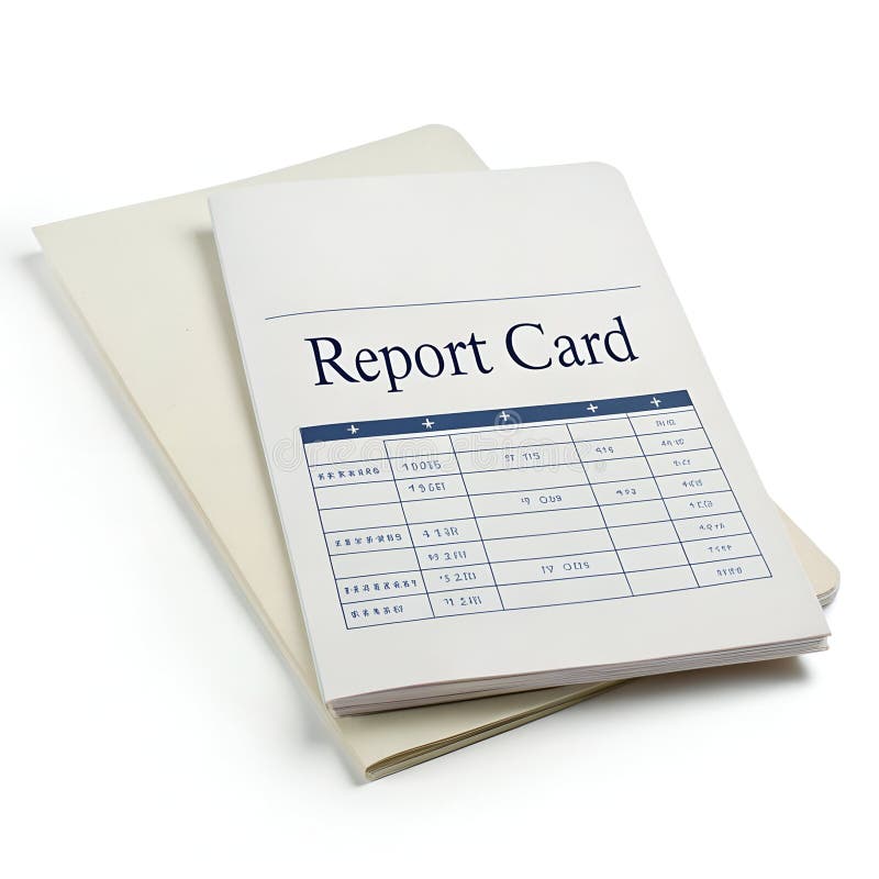 Report Card, stock illustration. Illustration of review - 357204593