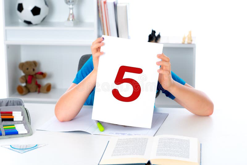 The Report Card is Not Good Stock Image - Image of male, card: 46830397