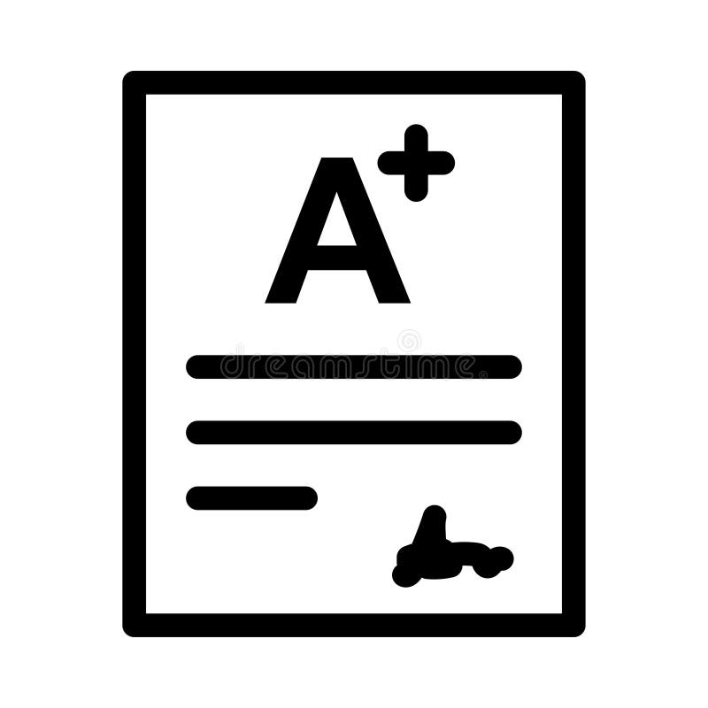 Report Card stock vector. Illustration of surprised, happy - 22903768