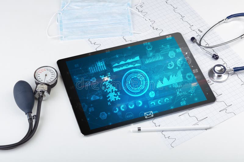 Modern Medical Technology System and Devices Stock Photo - Image of ...