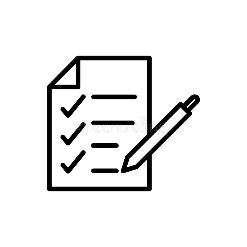 Document check mark stock vector. Illustration of checklist - 214746392