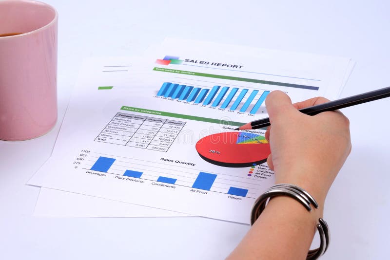 Report checking stock photo. Image of coffee, business - 30610184