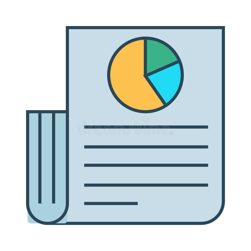 Report color line icon stock illustration. Illustration of mobile ...
