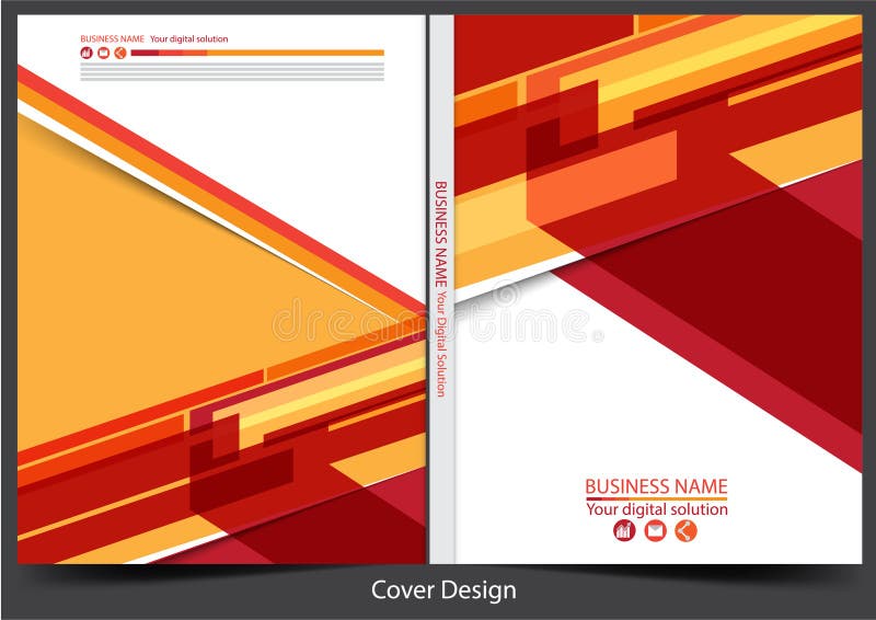 Annual Report Cover Background Design Stock Vector - Illustration of ...