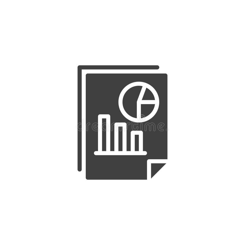 Report Document with Chart and Graph Vector Icon Stock Vector ... Report Document with Chart and Graph Vector Icon Stock Vector ...