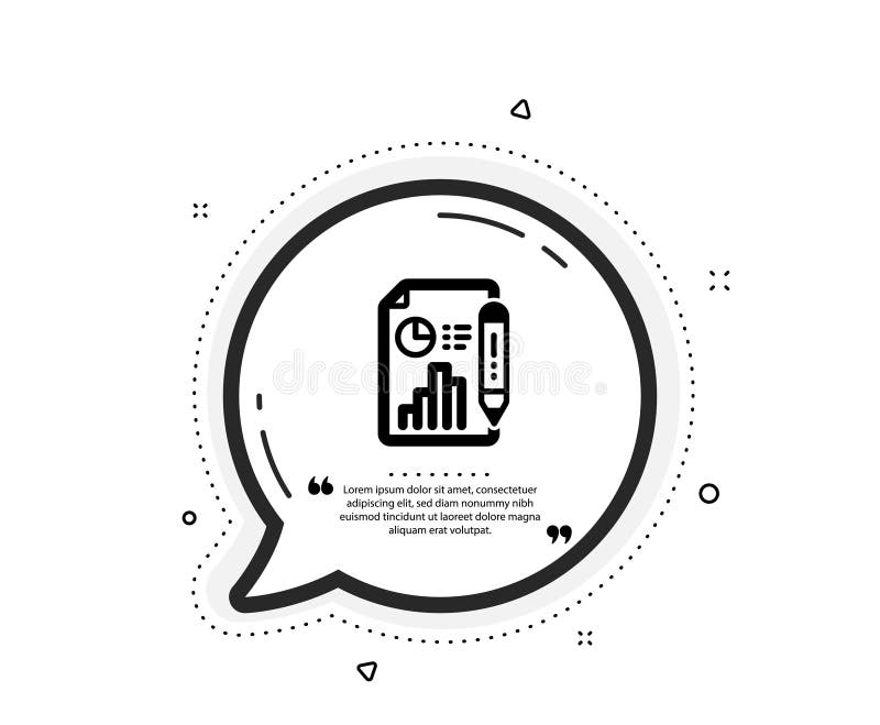 Report Document Icon. Column Graph Sign. Vector Stock Vector ...
