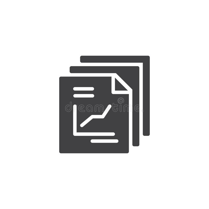 Document Papers Pile Line Icon, Outline Vector Sign, Linear Style ...