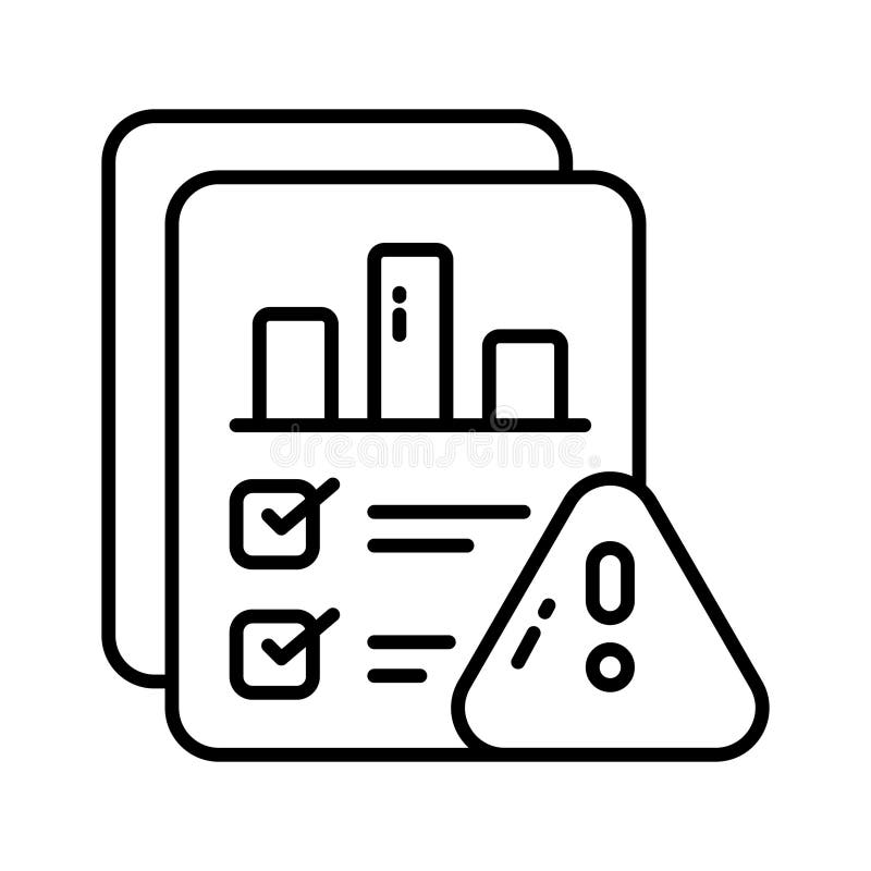 Report with Exclamation Mark, Report Alert, Error, Danger, Analysis ...