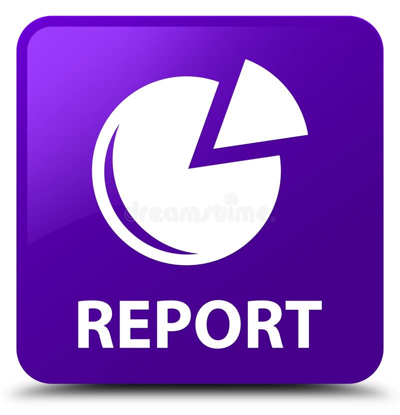 Report (graph Icon) Purple Square Button Stock Illustration ...