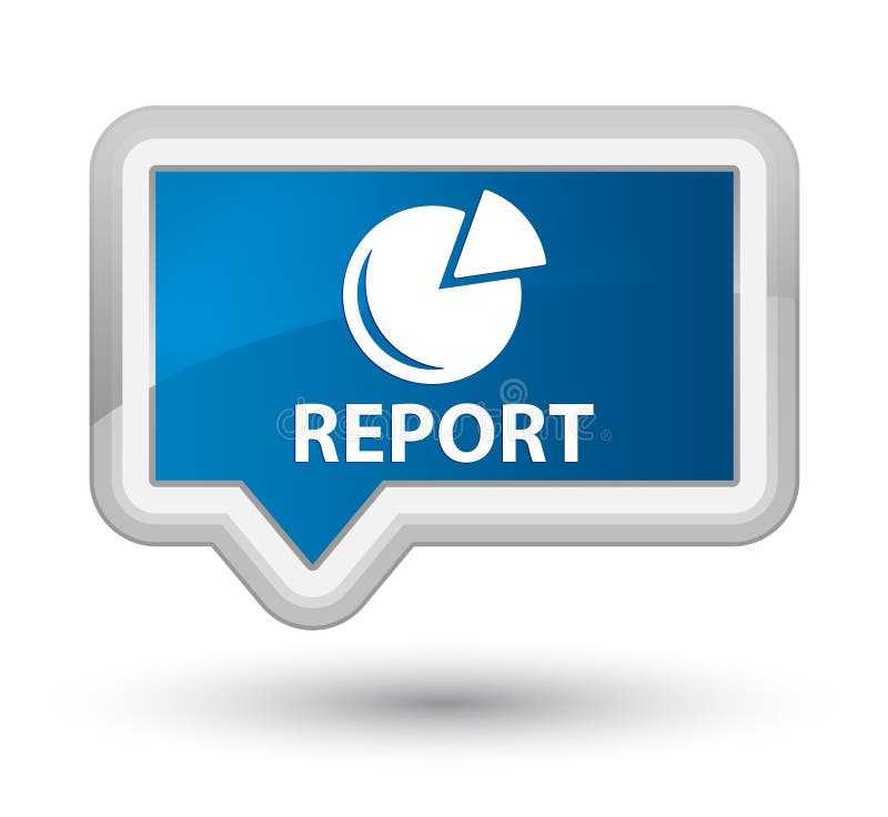 Report (graph Icon) Prime Blue Banner Button Stock Illustration ...