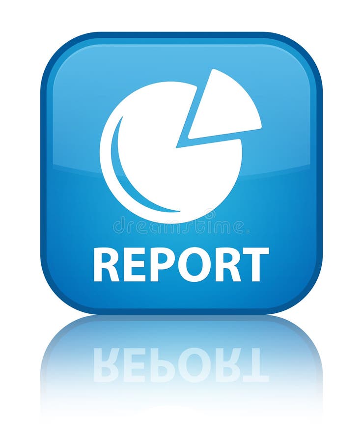 Report (graph Icon) Special Cyan Blue Square Button Stock Illustration ...