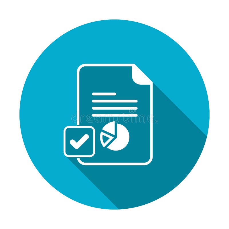 Report Icon with Check Sign. Report Icon and Approved, Confirm, Done ...