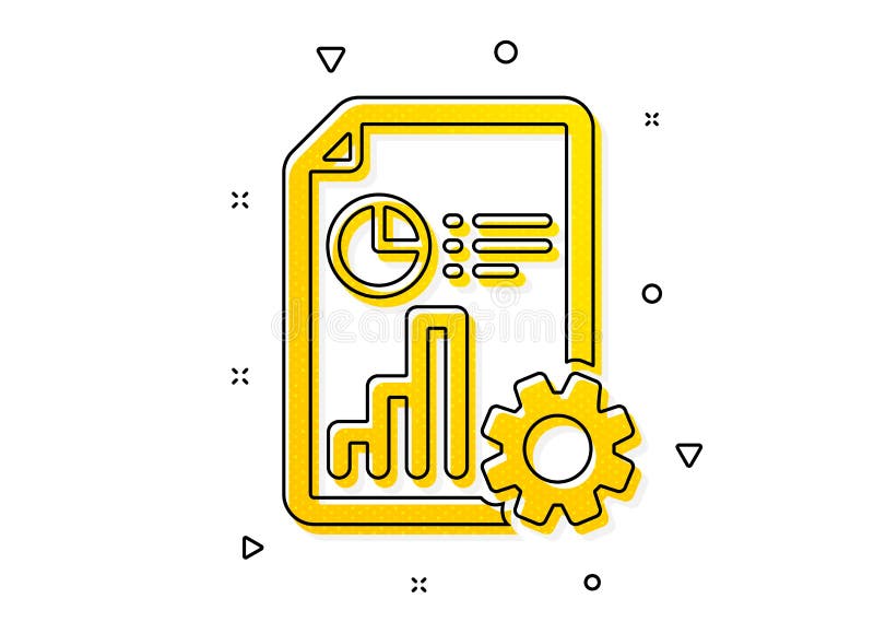Web Report Icon. Column Graph Sign. Vector Stock Vector - Illustration ...