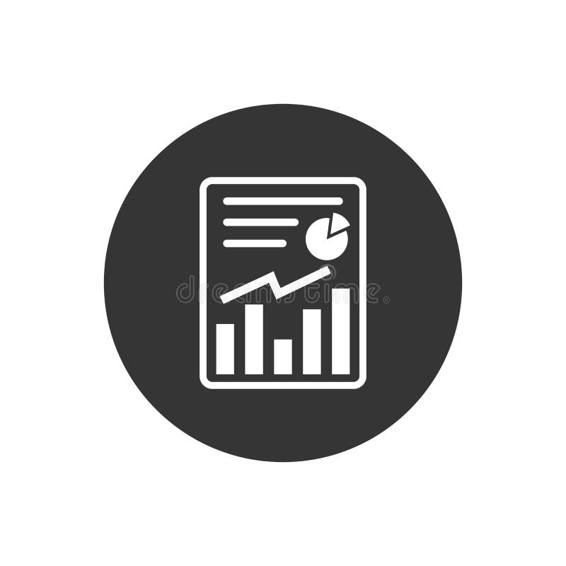Report Icon in Flat Style. Accounting Symbol for Your Web Site Design ...