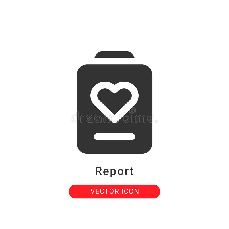 Report Icon in Glyph Style. for Your Website Design and Logo Stock ...
