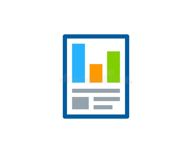 Report Icon Logo Design Element Stock Vector - Illustration of data ...