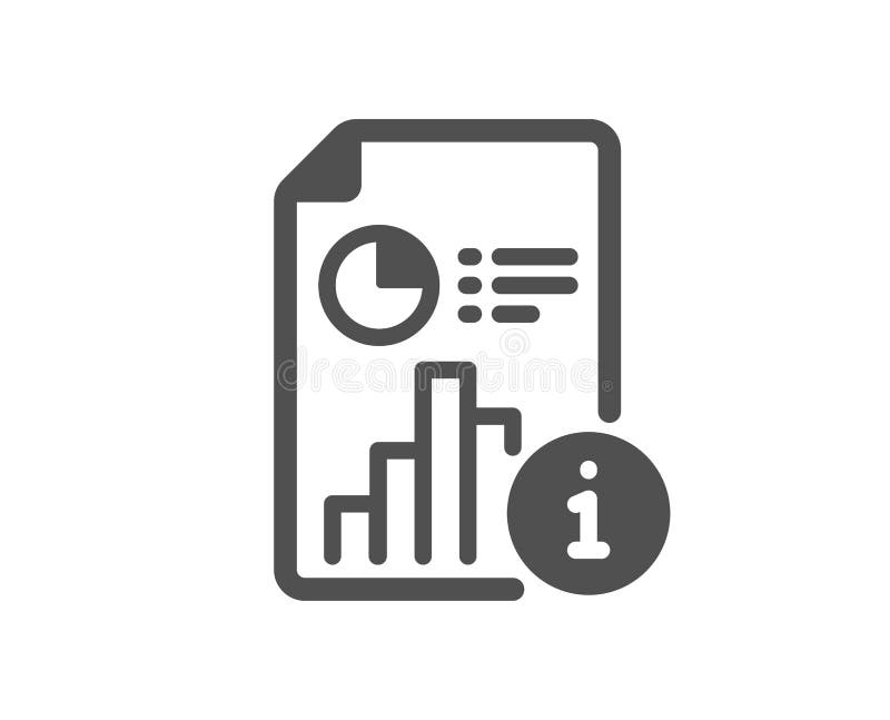 Report Icon. Column Graph, Pie Chart Sign. Vector Stock Vector ...