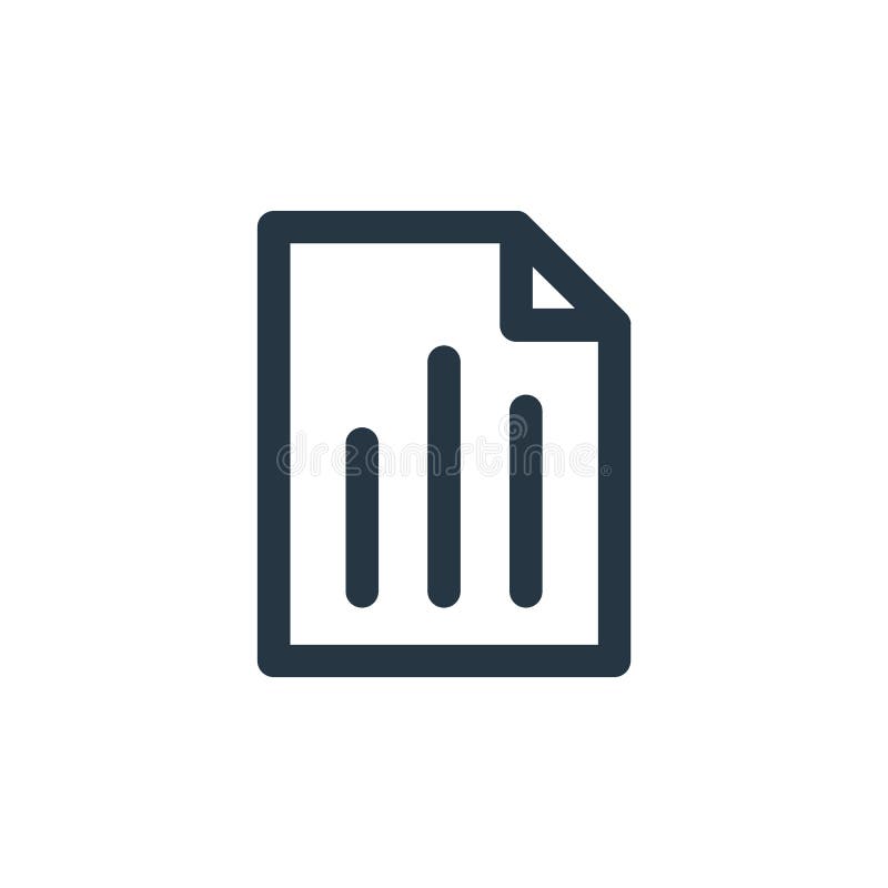 Report Icon Vector from User Interface Concept. Thin Line Illustration ...