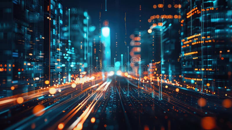 A Report on the Impact of Digital Integration Stock Illustration ...