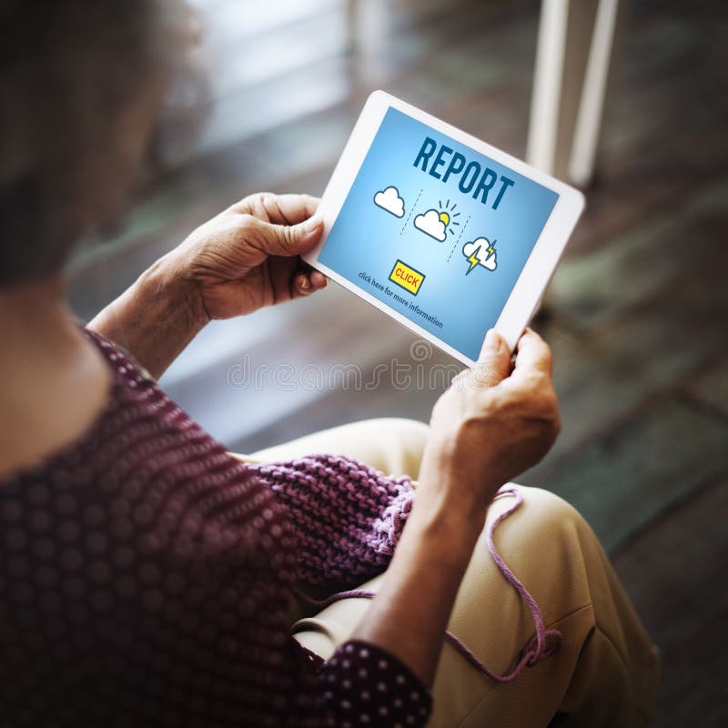 Report Inform Management Reporter Research Concept Stock Photo - Image ...