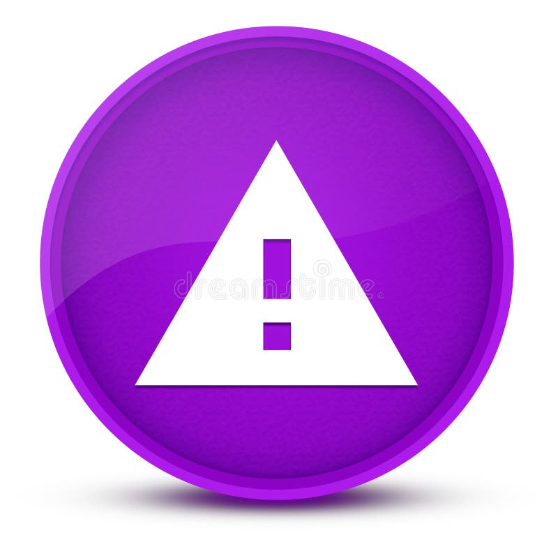 Report Problem Luxurious Glossy Purple Round Button Abstract Stock ...
