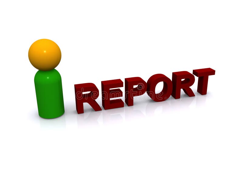 Report sign stock illustration. Illustration of dimensional - 34931584