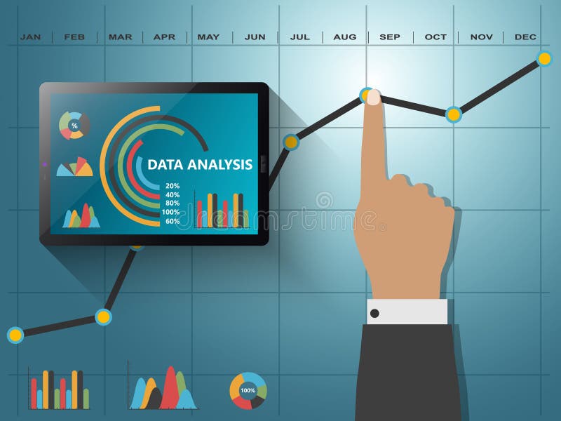 Report statistics concept stock illustration. Illustration of diagram ...