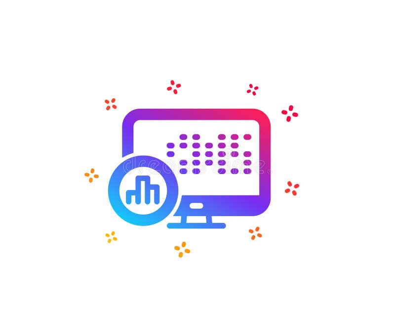 Report Statistics Icon. Column Graph Sign. Vector Stock Vector ...