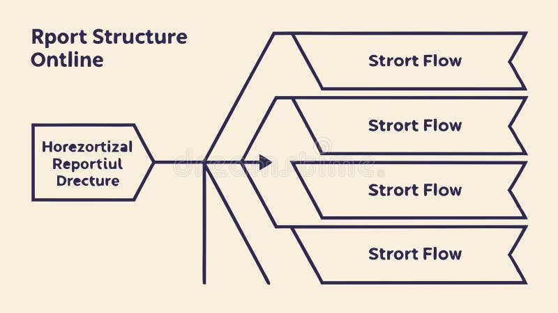 Report Structure Outline Flow Diagram, Vector Design Generative AI ...