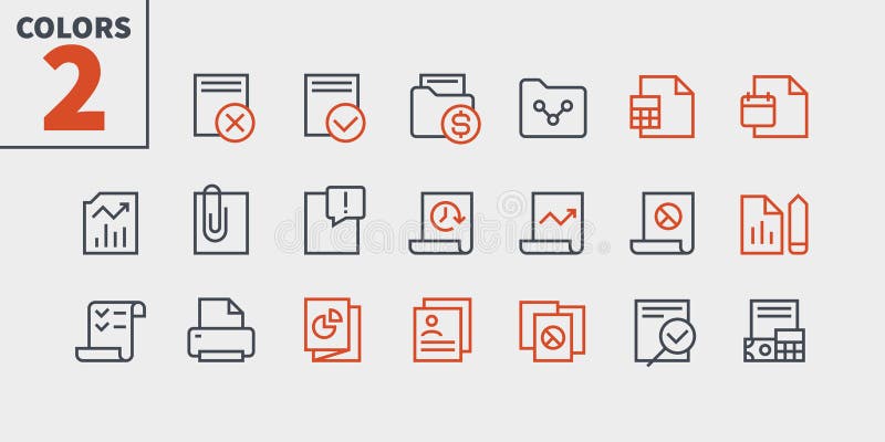 Document Icons 24x24 Pixel Stock Illustrations – 138 Document Icons ...