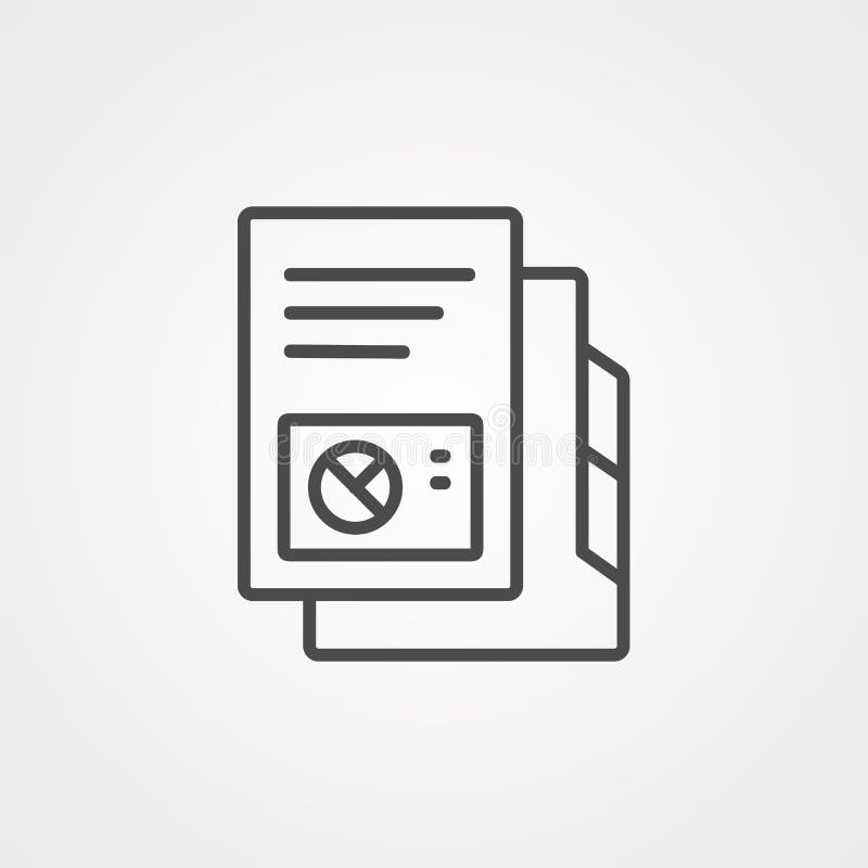 Report Vector Icon Sign Symbol Stock Illustration - Illustration of ...