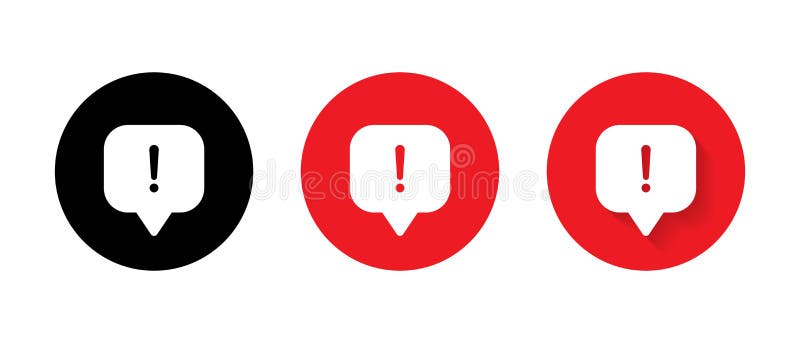 Report, Warning Icon Vector. Social Media Elements Stock Vector ...