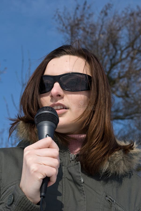 Reporter stock image. Image of astonishment, modern, professional - 8254825