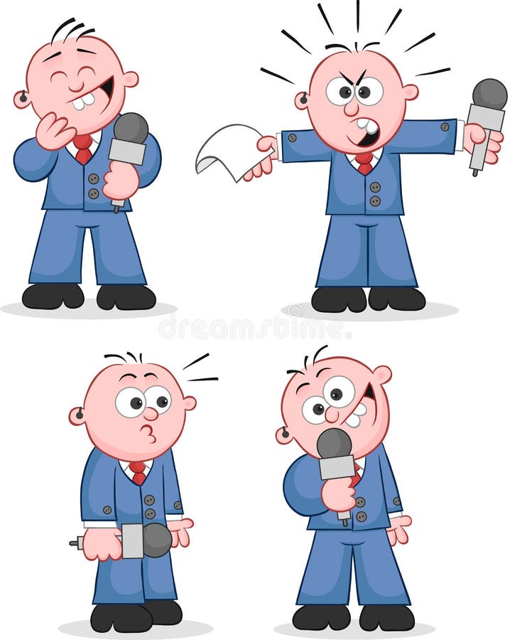 Reporter Set stock illustration. Illustration of draw - 36218143