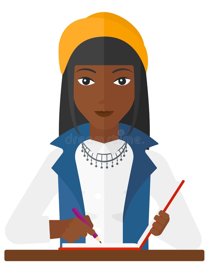 Female Writer Clipart