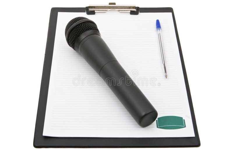 Reporterset stockbild. Bild von nachrichten, reporter - 9271887