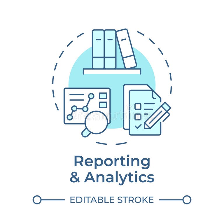 Blue Reporting Round Icon Stock Illustrations – 94 Blue Reporting Round ...