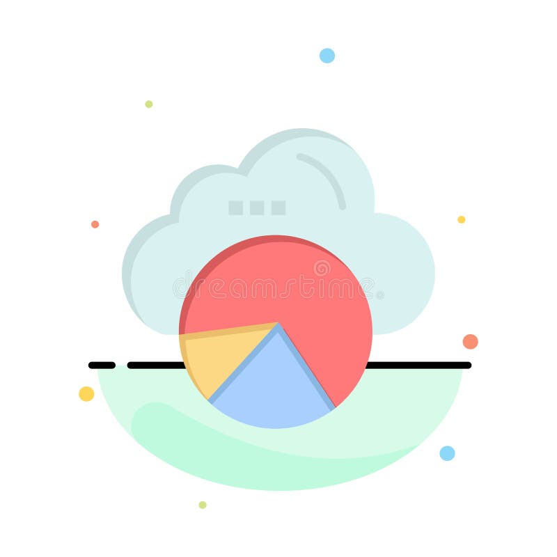 Reporting, Cloud, Data Science, Cloud Science Abstract Flat Color Icon ...
