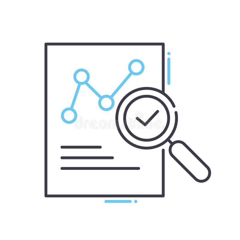 Reporting Line Icon, Outline Symbol, Vector Illustration, Concept Sign ... Reporting Line Icon, Outline Symbol, Vector Illustration, Concept Sign ...