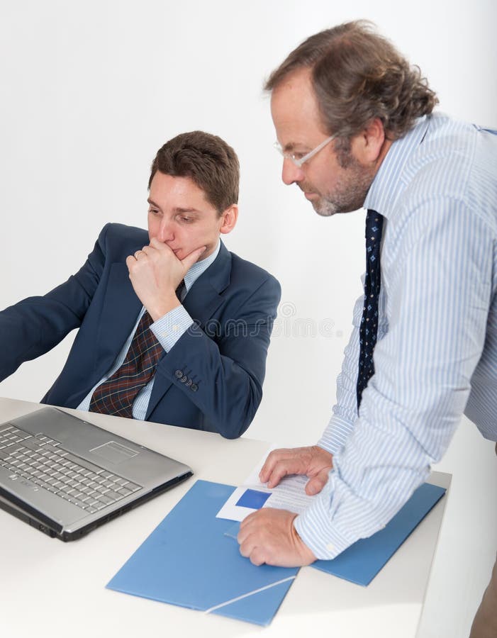 Manager Supervising Business Work Stock Image - Image of meeting ...