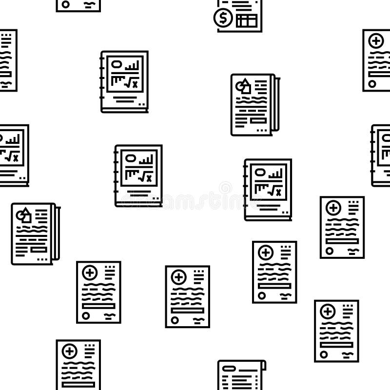 Reports Documentation Vector Seamless Pattern Stock Vector ...